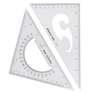 Pacific Arc Drafting Triangle, 4-inch, 30/60/90 Degrees, Clear Acrylic ...