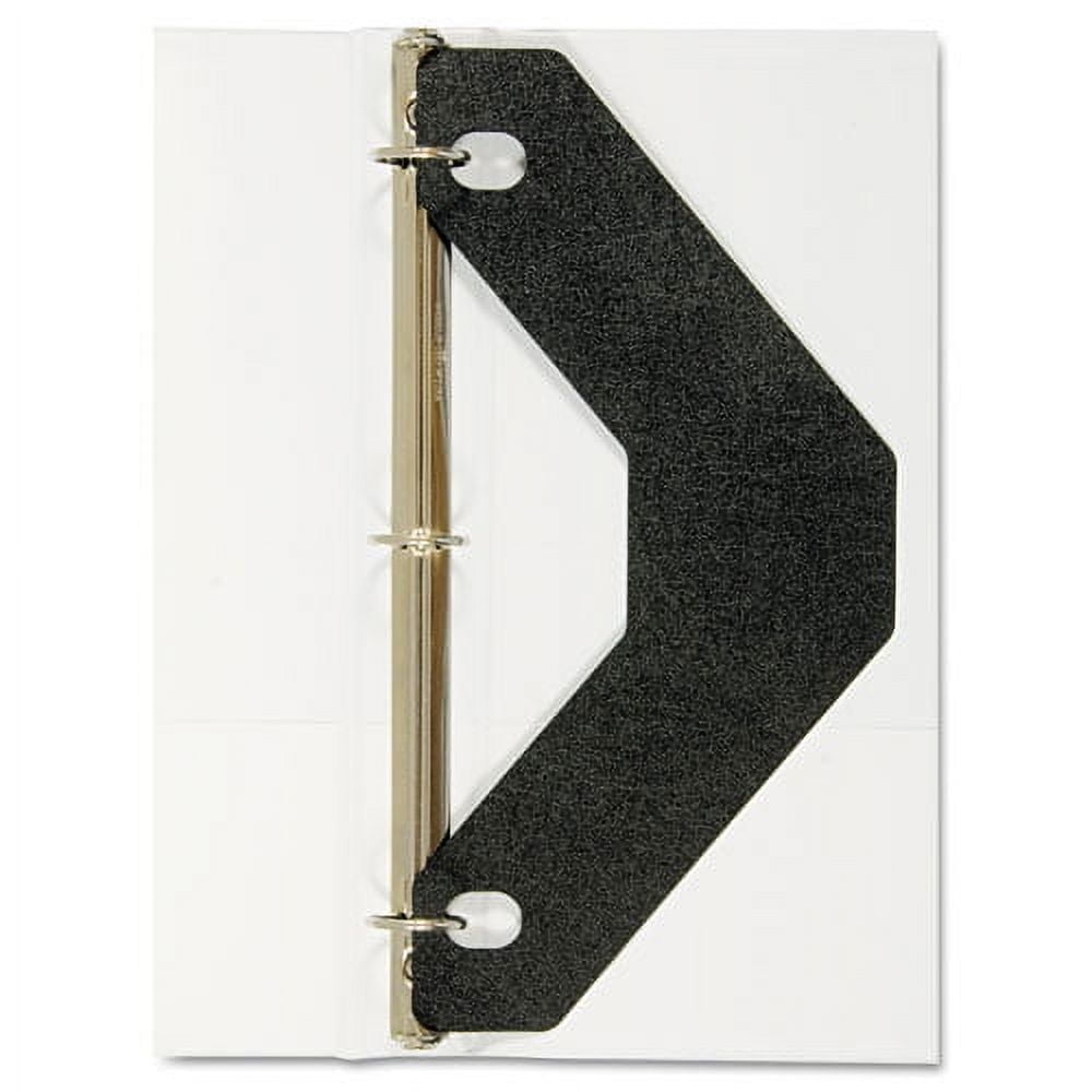 "Triangle Shaped Sheet Lifter For Three-Ring Binder, Black, 2/pack ...