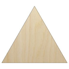 Krafty Supply Wood Triangle, 1/4" Thick Birch Wood, 6 inches - Walmart.com