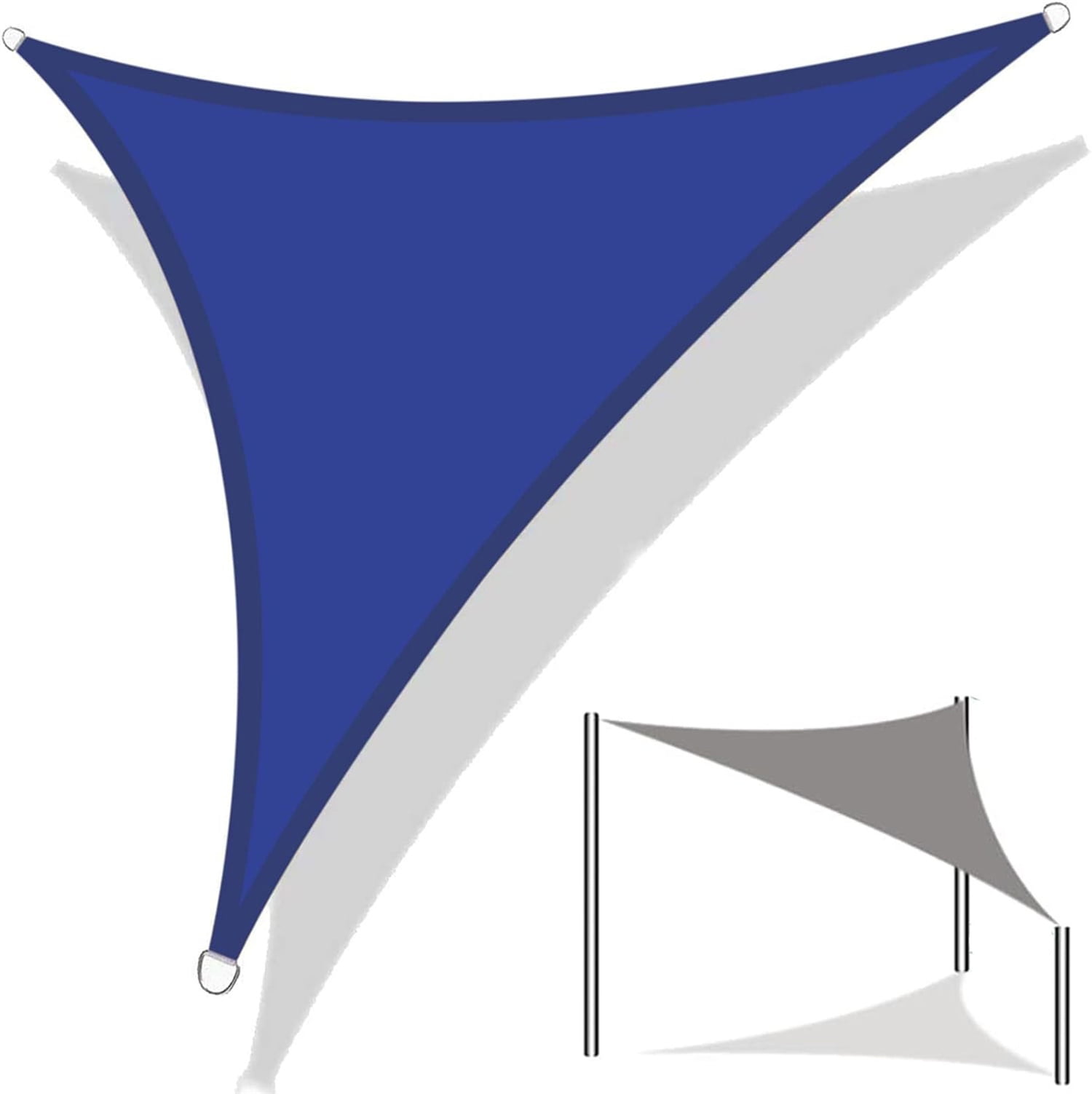 Triangle Sun Sail Shade Waterproof,2x2x2m Garden Sail Right Angle ...