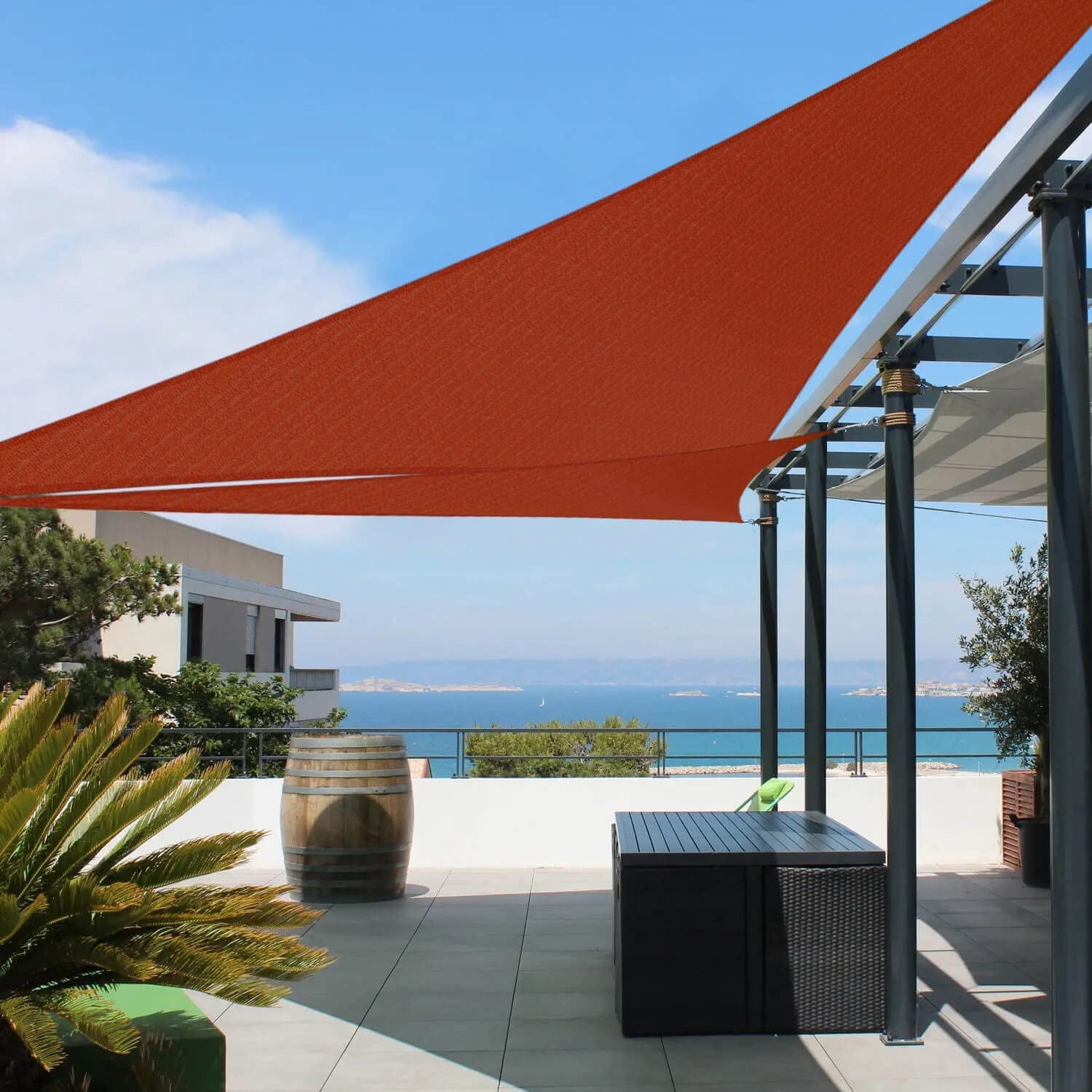 Triangle Sun Shade Sail 16'x16'x23' - 95% UV Block Canopy for Outdoor ...