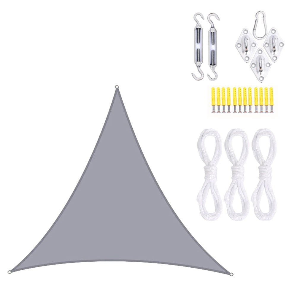 Triangle Sun Shade Sail Canopy Cover UV Block Sunshade Yard Deck Patio ...