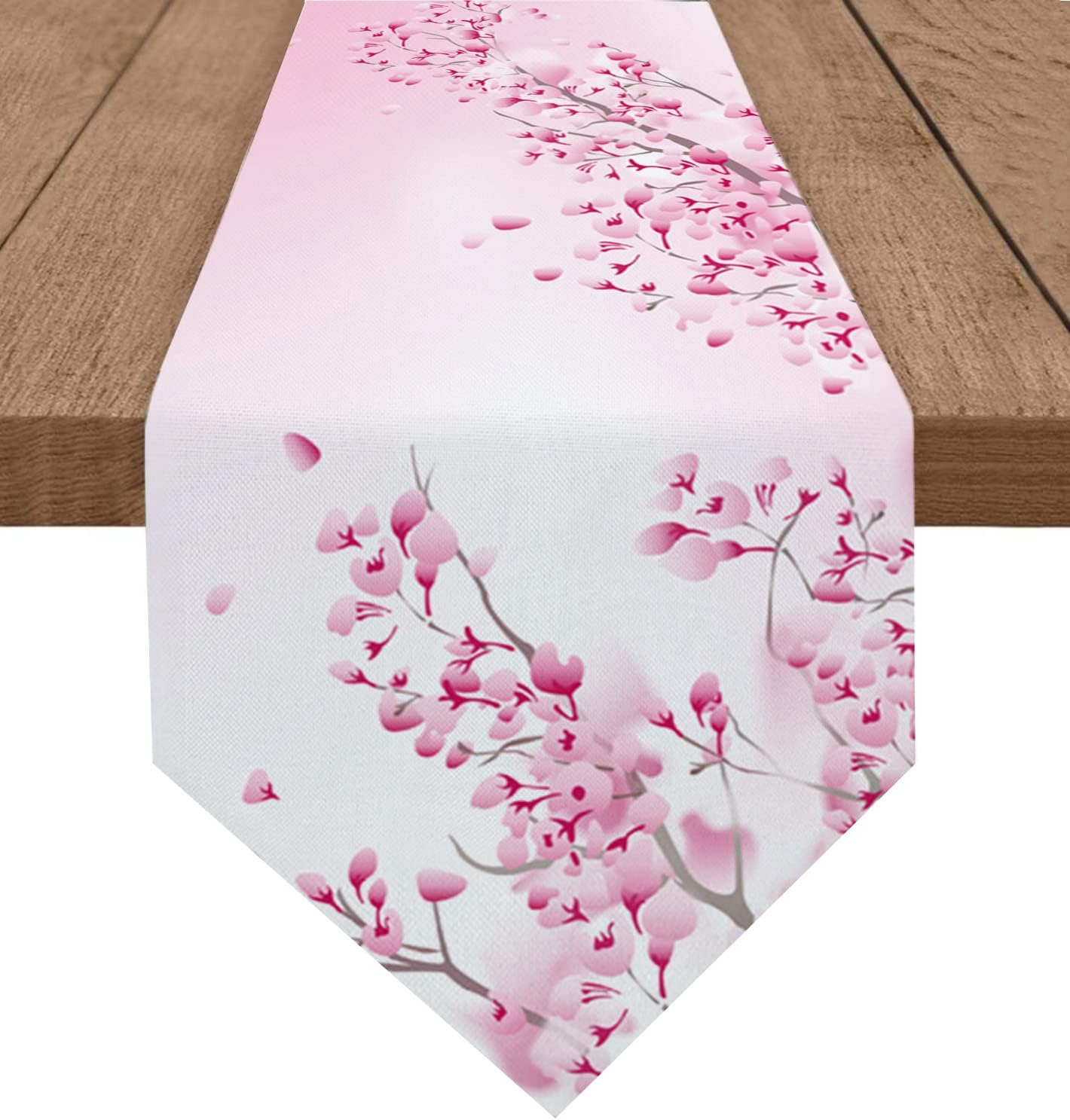 Triangle Table Runners Long Spring Summer Floral Dresser Scarves Table ...