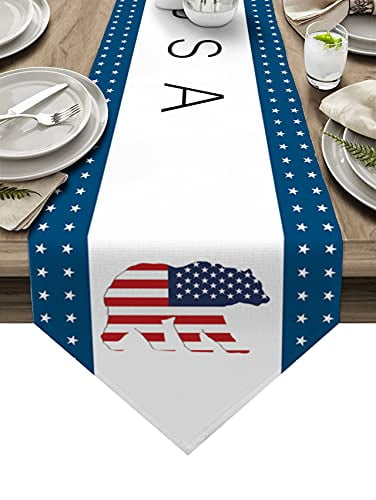 Triangle Table Runners Long Watercolor American Star Dresser Scarves ...