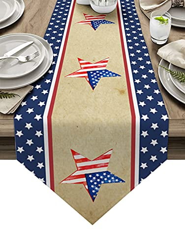 Triangle Table Runners Long Watercolor American Star Dresser Scarves ...