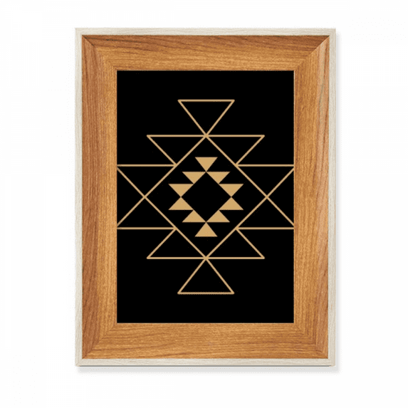 Triangle Totem Geometry Symbol Desktop Wooden Photo Frame Display ...