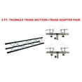 Triangle Truss Extension 5ft Section Lighting DJ Black Metal+ Truss ...