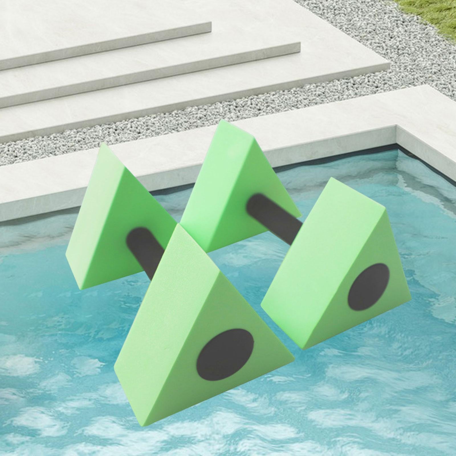 Triangle Water Aerobic Exercise Dumbbells Pool Dumbbells EVA Strength ...