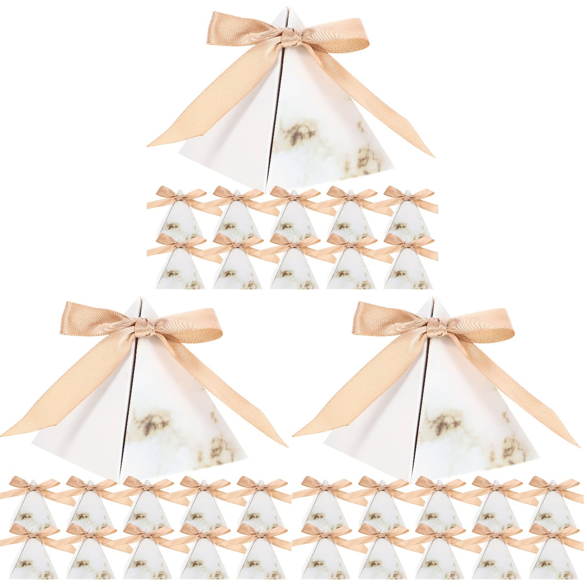 Triangle Wedding Candies Box 60 Pcs Treat Boxes Party Favors for Gifts ...
