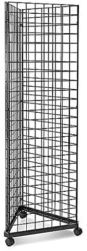 Triangle Wire Gridwall Panel Display Rack with Casters - Walmart.com
