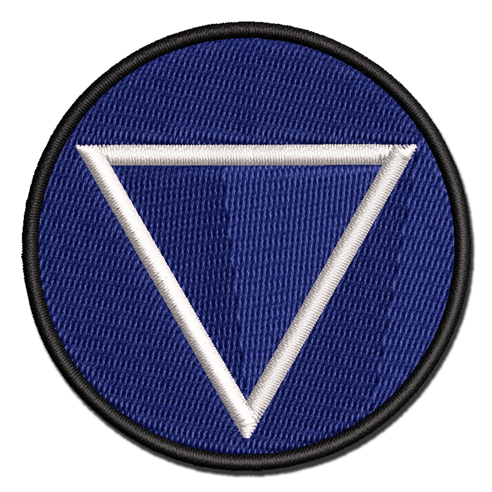 Triangle Witch Symbol Water Wicca Element Applique Multi-Color ...