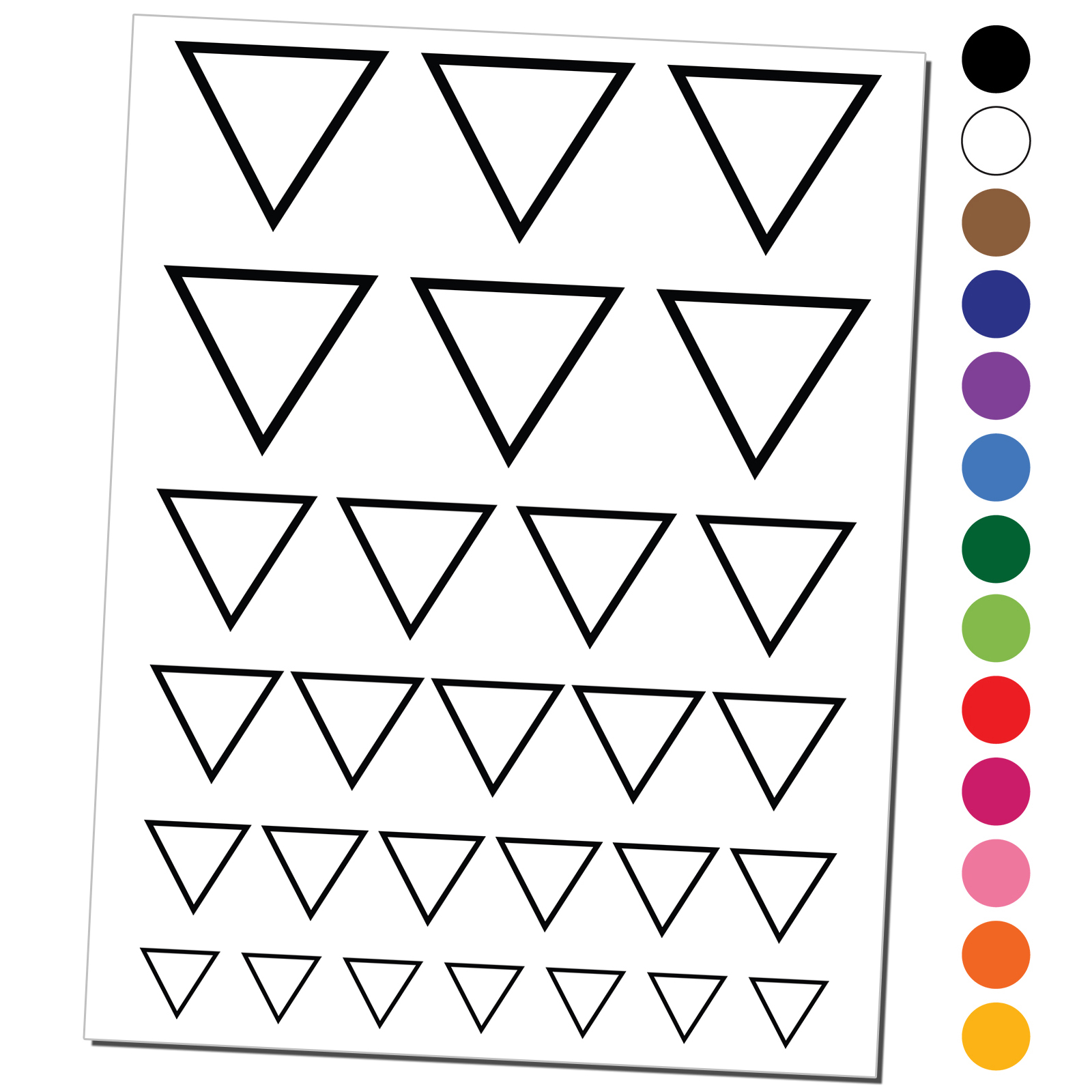 Triangle Witch Symbol Water Wicca Element Water Resistant Temporary ...