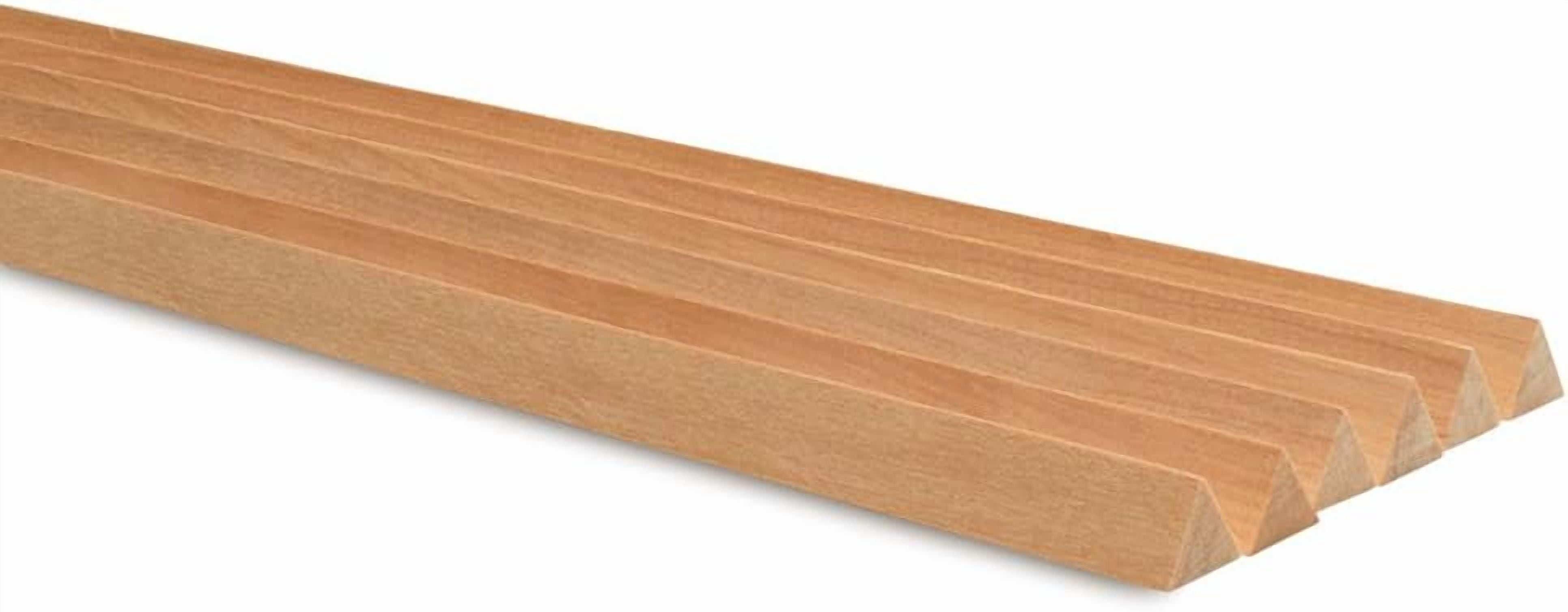 Triangle Wooden Dowel Rods 1/2 inch x 36 inch, Pack of 25 Birch Wood ...