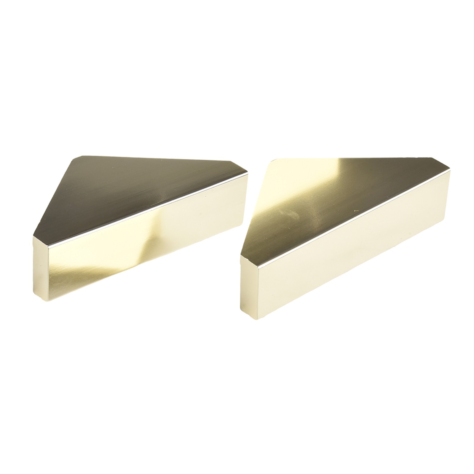 Triangle copper 2PCS Half Moon Cabinet Handle Pull Kitchen Cupboard ...