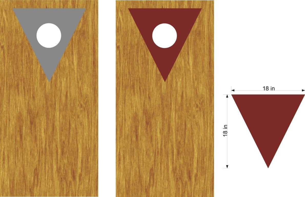 Triangles Decorations Cornhole Board Vinyl Decal Sticker - Walmart.com