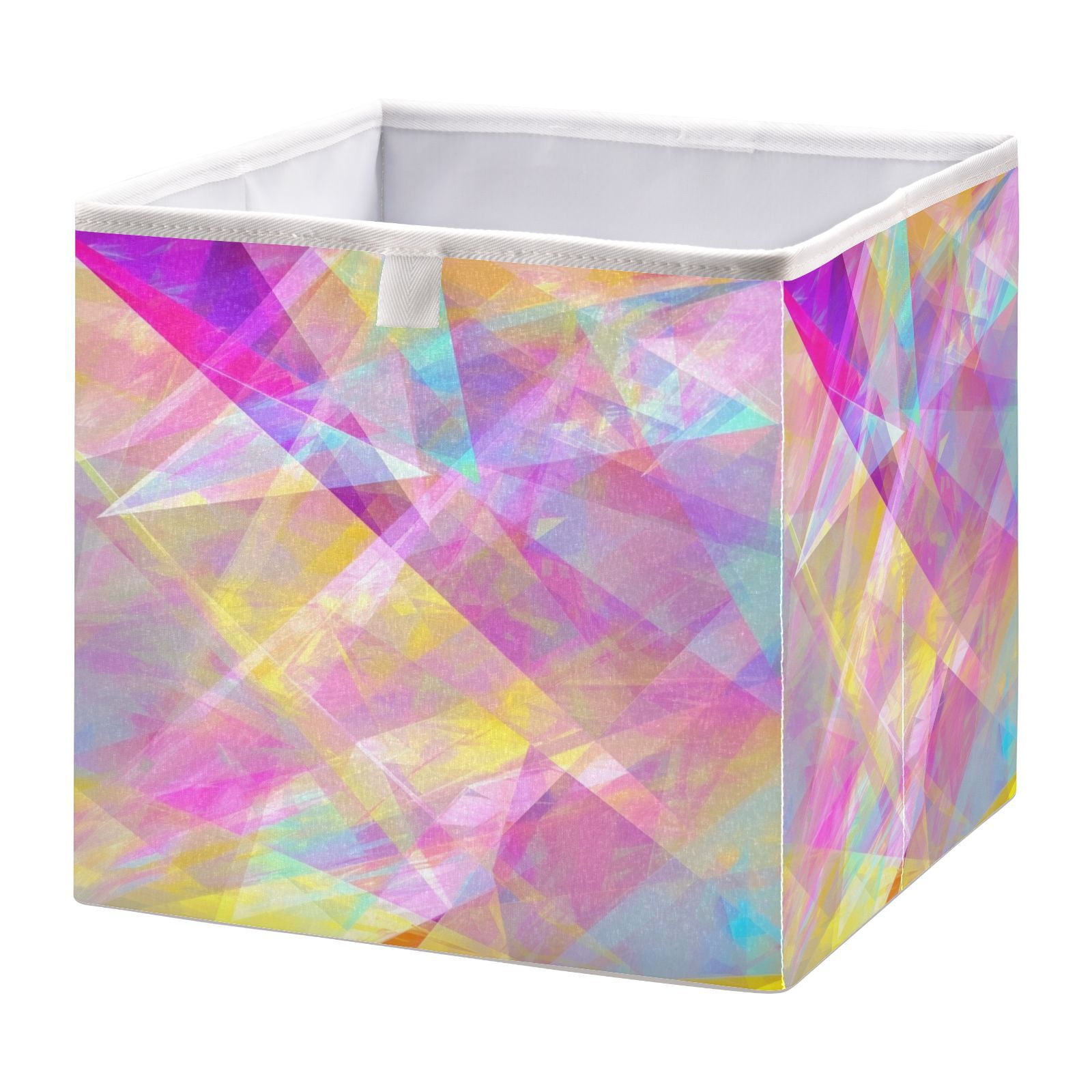 Triangular Background Storage Box, Fabric Cube Storage Box, Collapsible ...