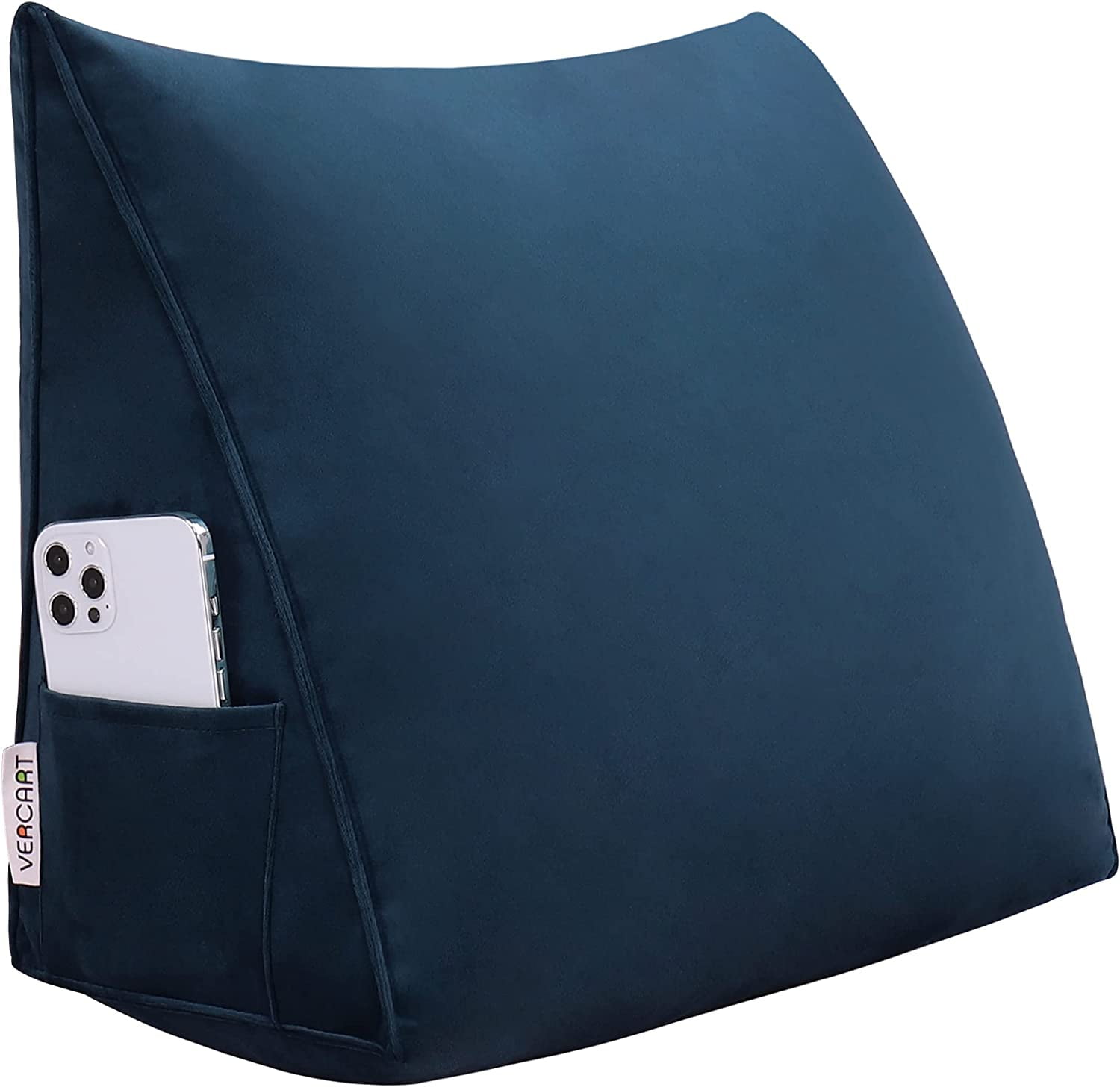 Triangular Bed Wedge Pillow Back Support Backrest Reading Pillows for ...