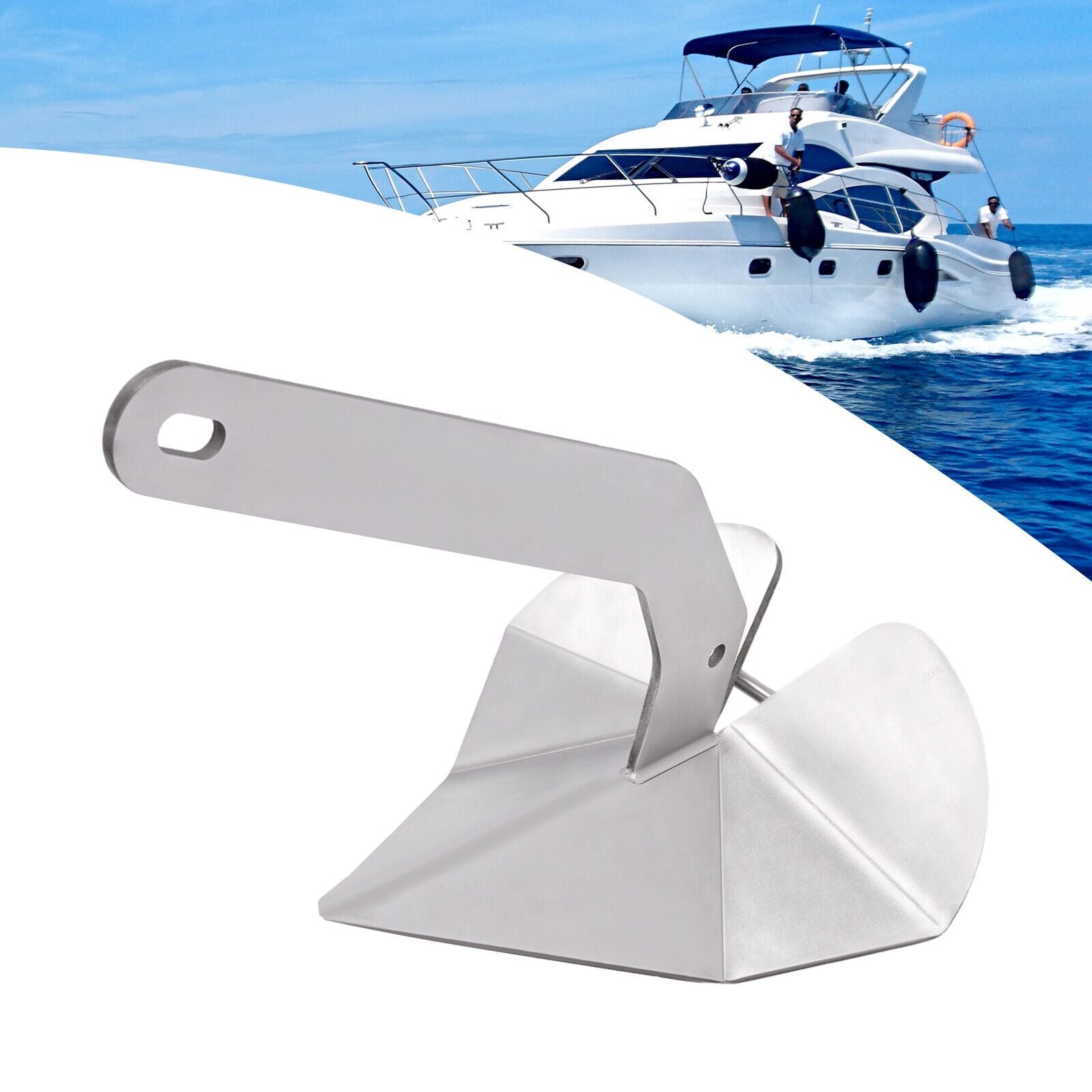 Triangular Boat Anchor, Heavy Duty Anchor Fit, Portable Galvanized ...