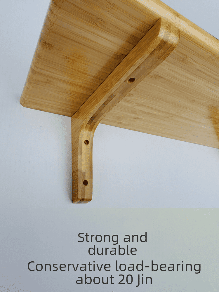 Triangular Bracket Solid Wood Bracket Wall Storage Rack Fixed One-line ...