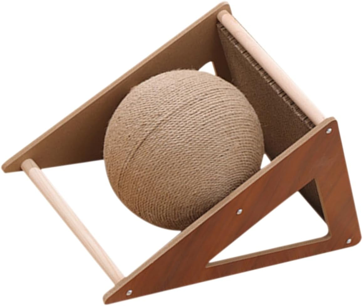 Triangular Cat Scratch Post Cat Ball Cat Scratcher Cat Ball Scratching ...
