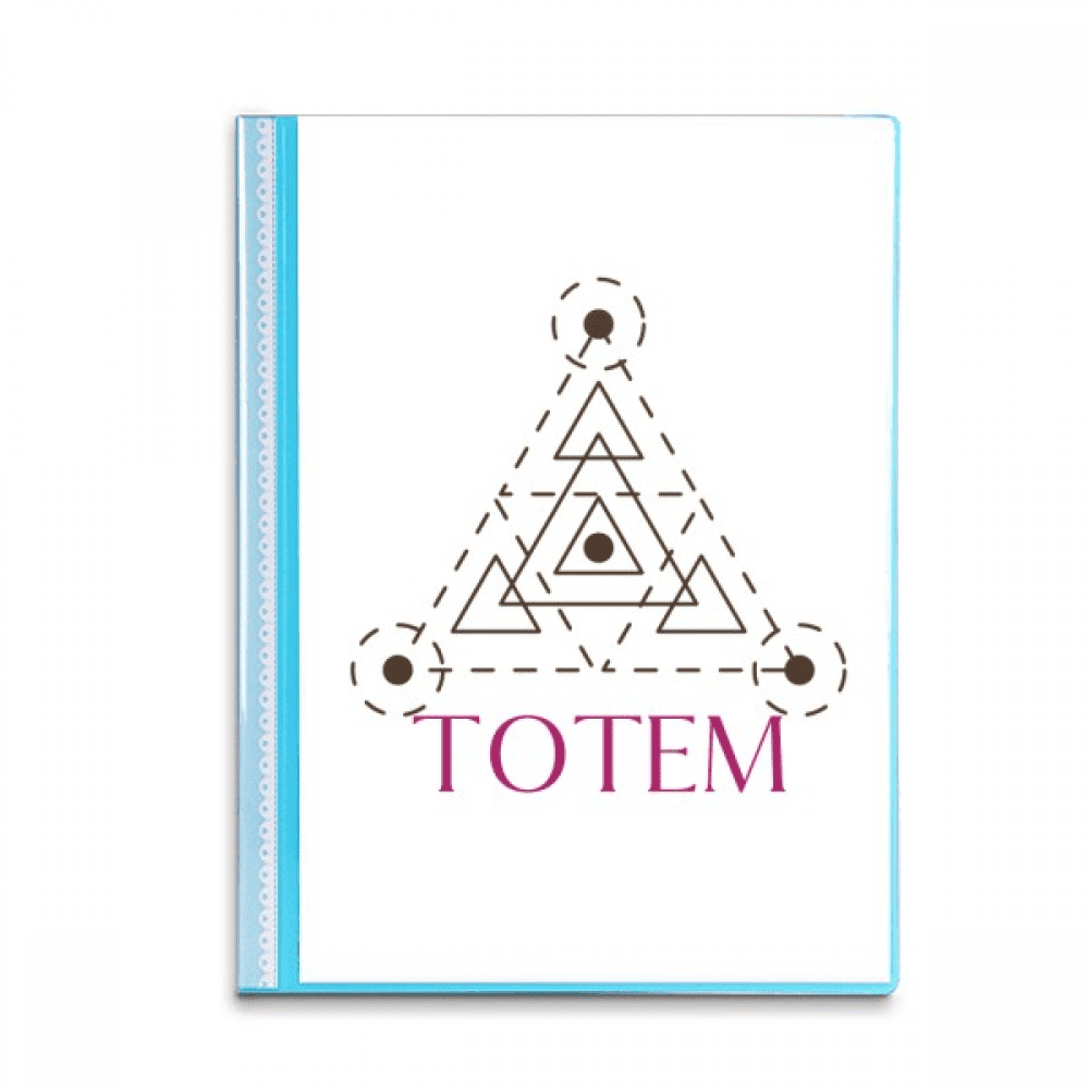 Triangular Circle Dot Line Totem Book Sheet Protectors Portfolio Binder ...