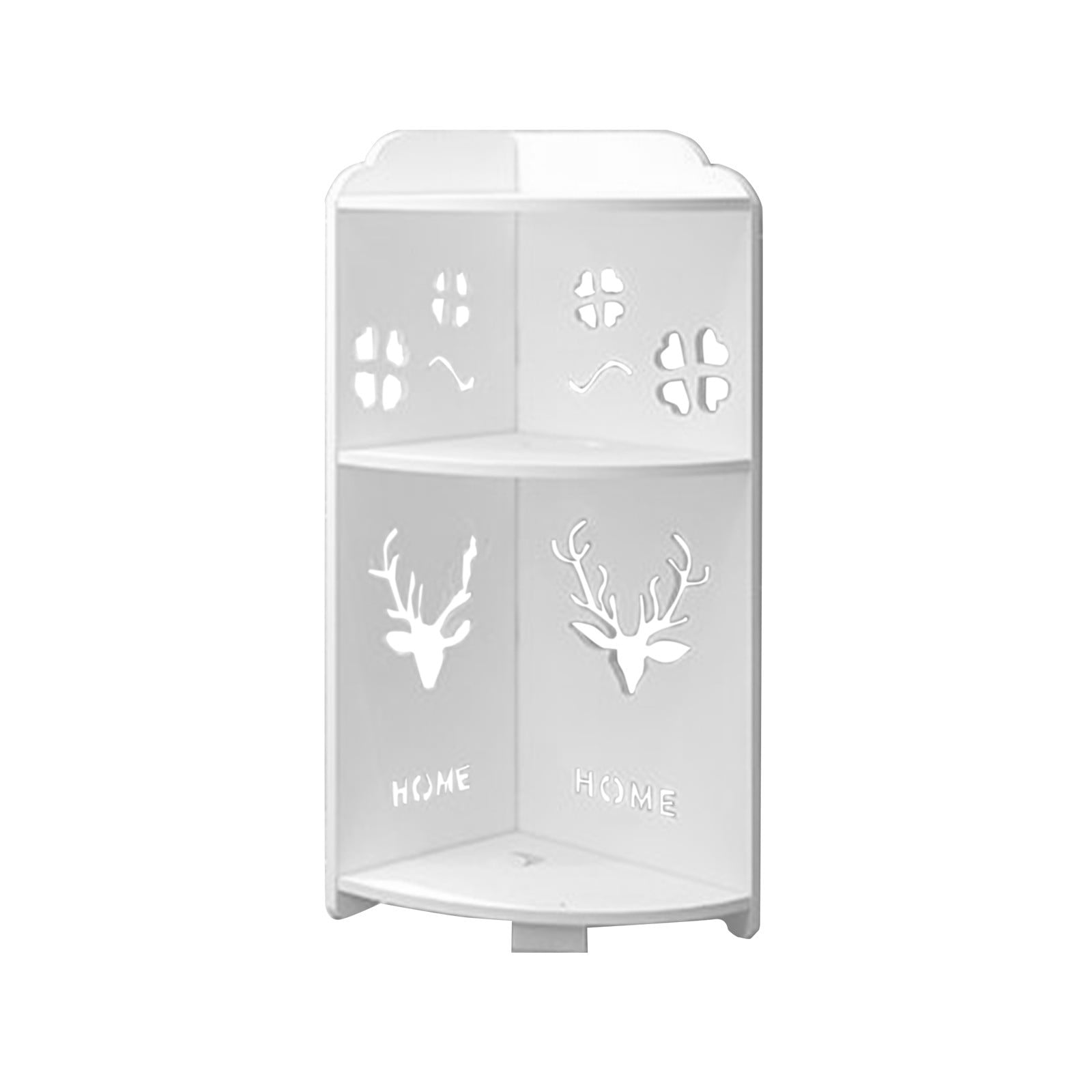 Triangular Corner Shelf 3-Tier Bathroom Storage Organizer Rack for ...