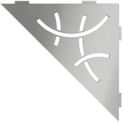 Triangular Corner Shelf for Tiled Walls - Curve Design, Stainless Steel ...