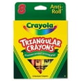 Walmart Anti-Roll Triangular Crayons, 8 Assorted Colors/box | Bundle of ...