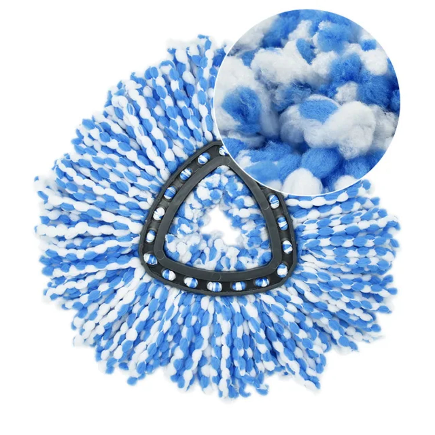 Triangular Disk Rotation Mop Fiber Replacement Yarn Mop Accessories ...