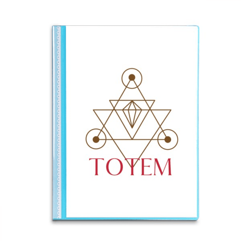 Triangular Dots Totem Lines Book Sheet Protectors Portfolio Binder ...