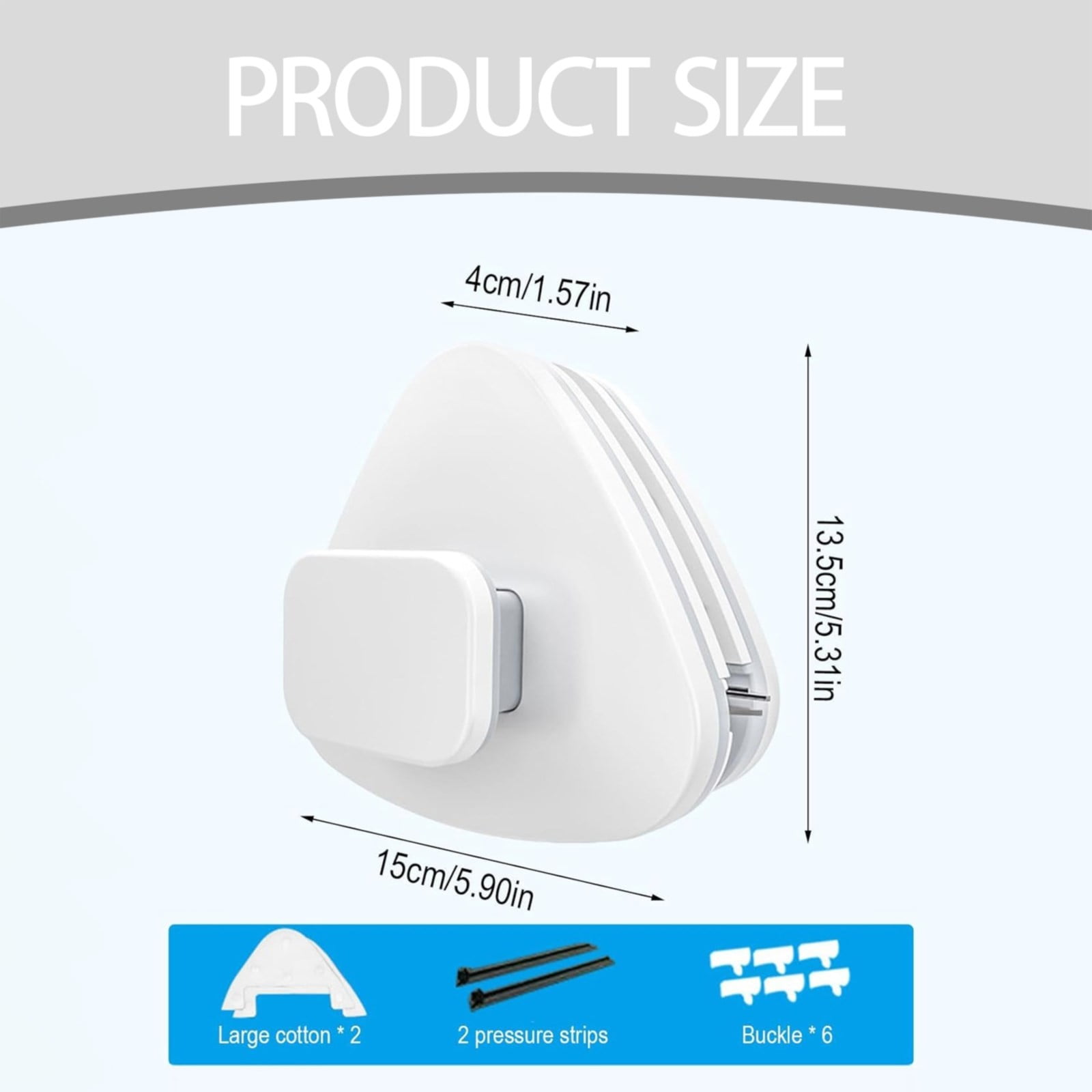 Triangular Double-Sided Glass Cleaner Single Layer, Hilingoto ...