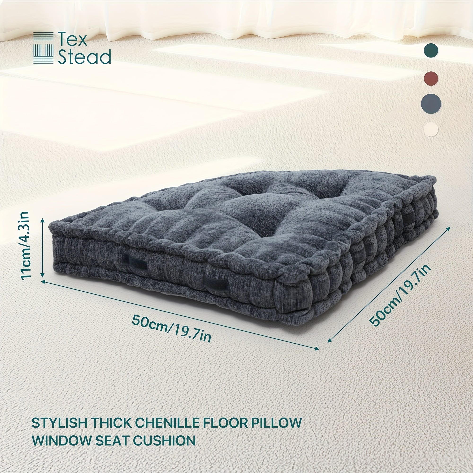 Triangular Floor Reading Pillow - Adjustable Ergonomic Cushion with ...