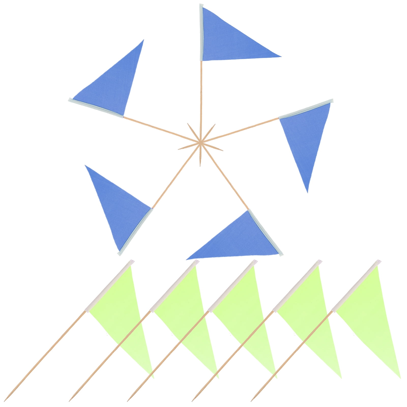 Triangular Ground Benchmark Handheld Triangle Bunting Flag Lawn Marking ...