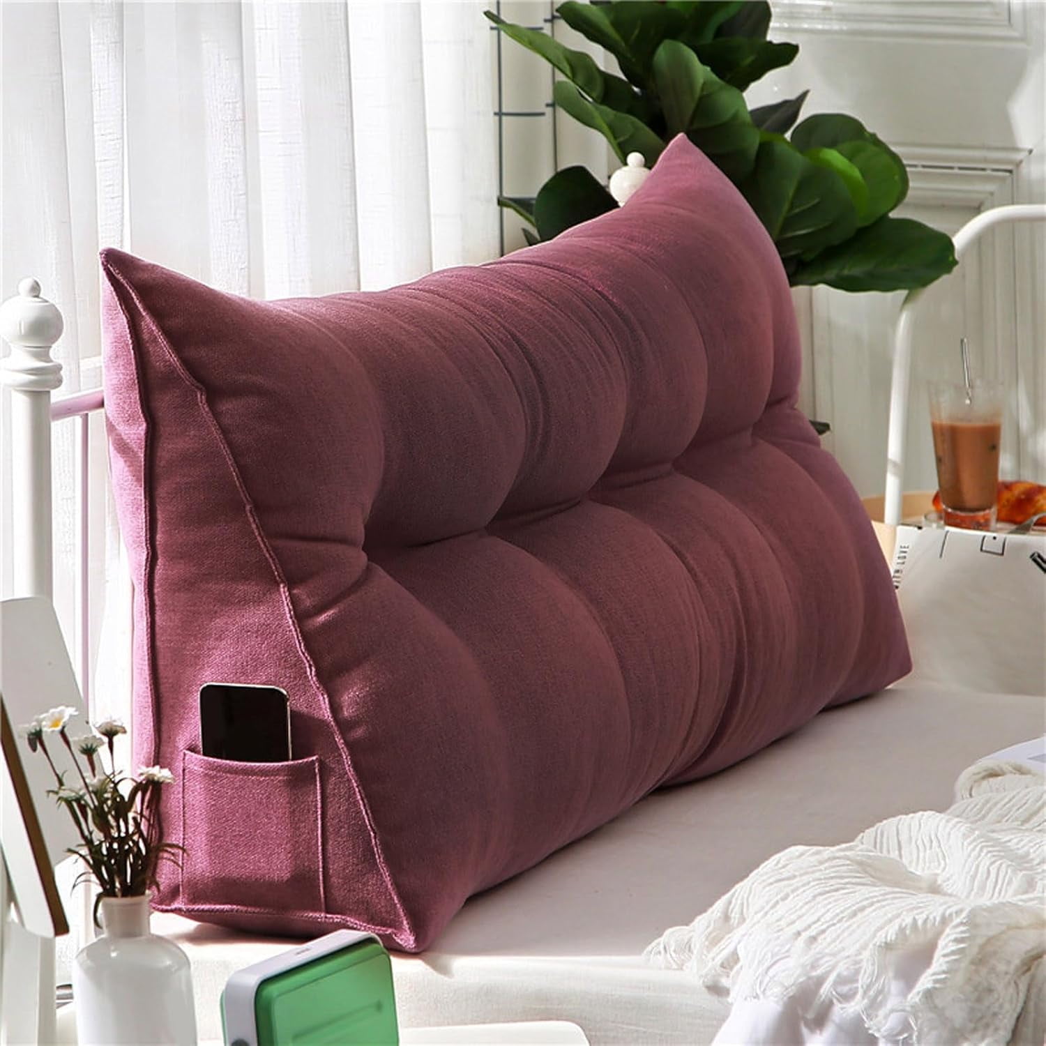Triangular Headboard Pillow Twin, Triangle Pillows, Head Board Backrest ...