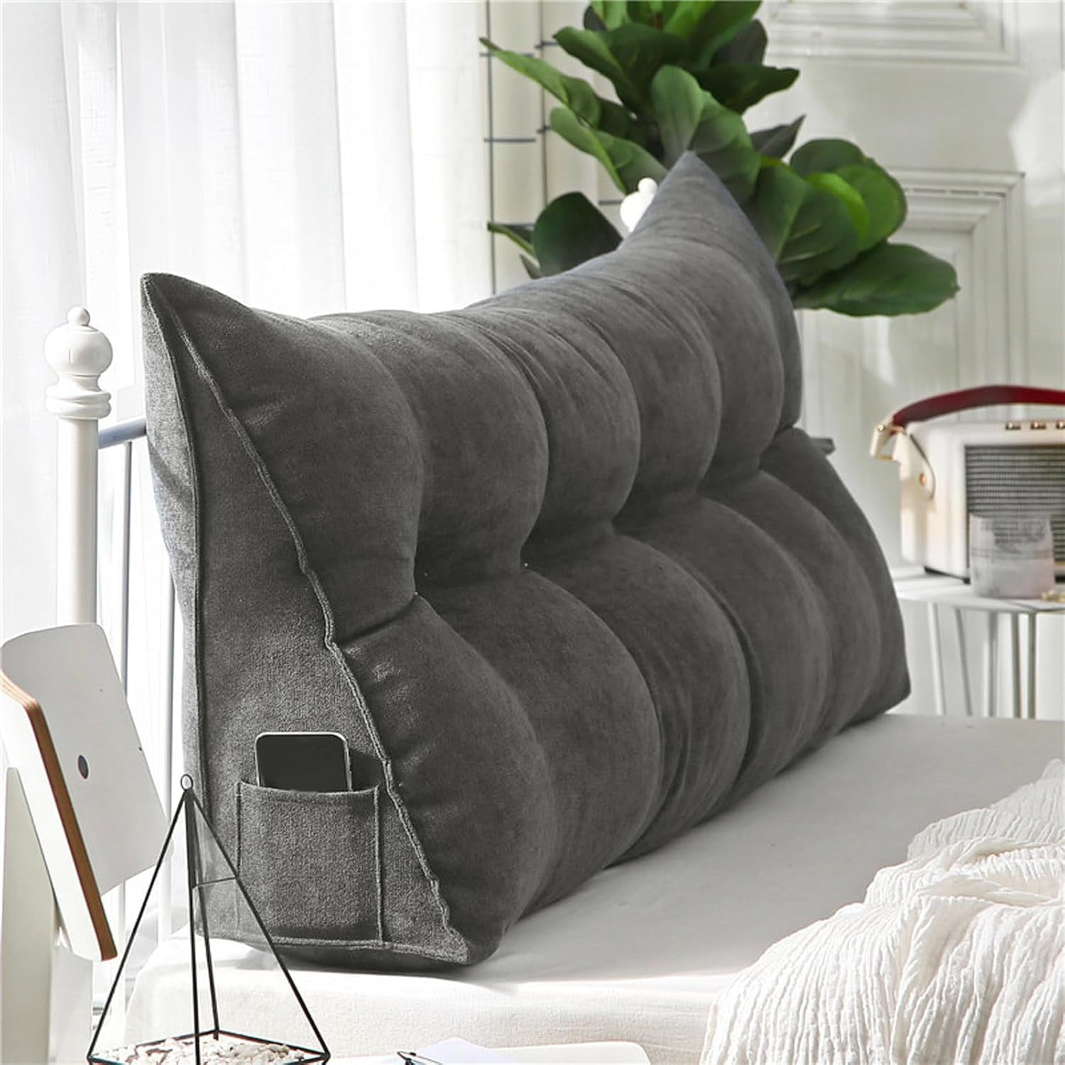 Triangular Headboard Pillow Twin, Triangle Pillows, Head Board Backrest ...
