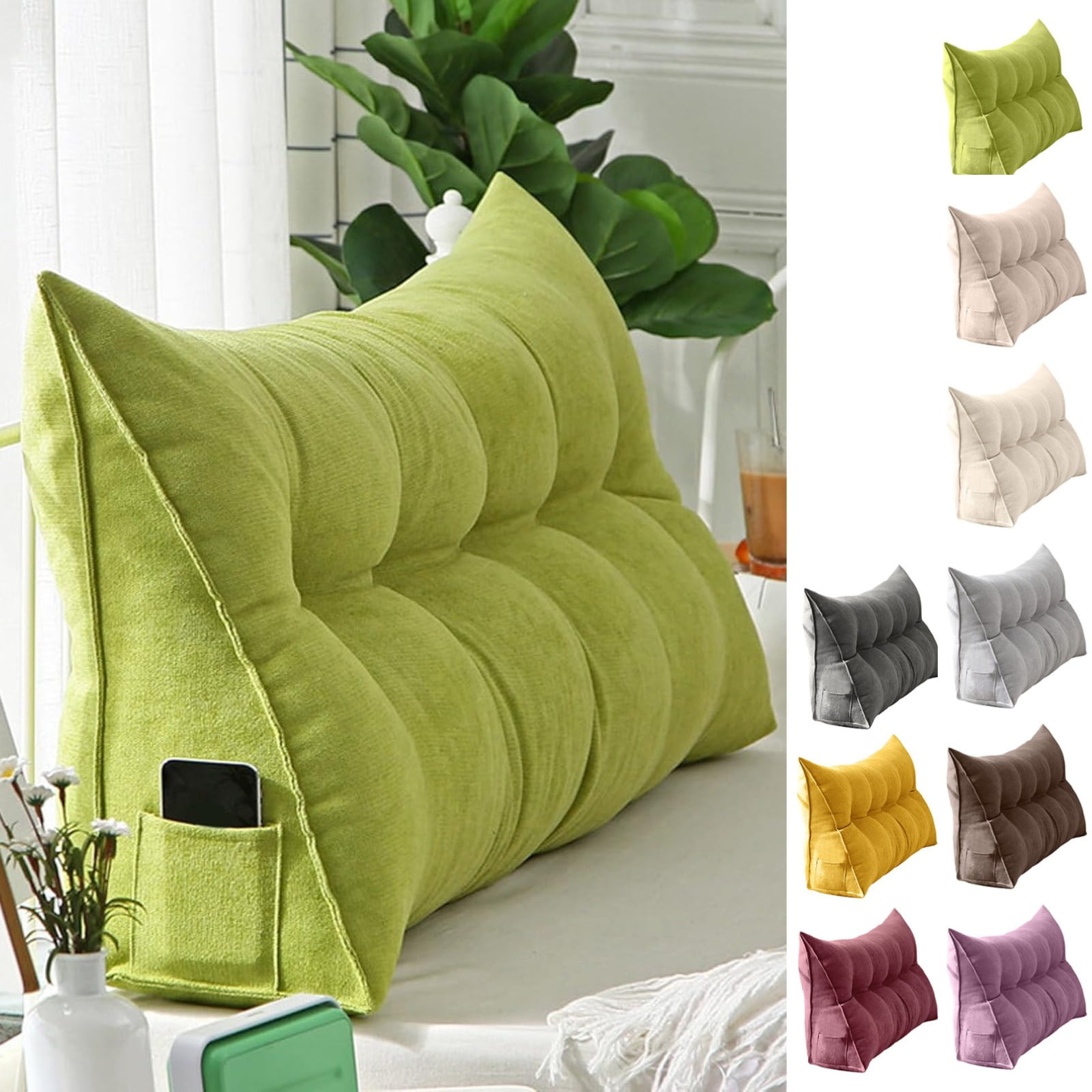 Triangular Headboard Pillow Twin, Triangle Pillows, Head Board Backrest ...