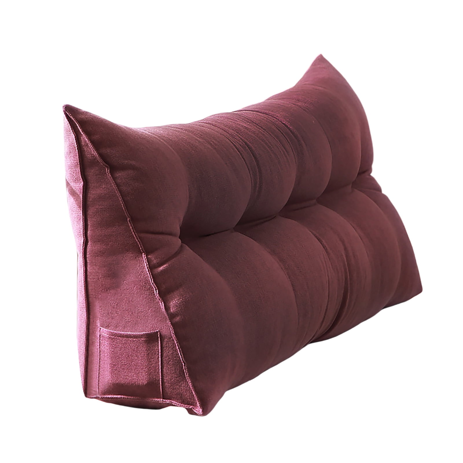 Triangular Headboard Pillow Twin XL for College Dorm Bed, Large Wedge ...