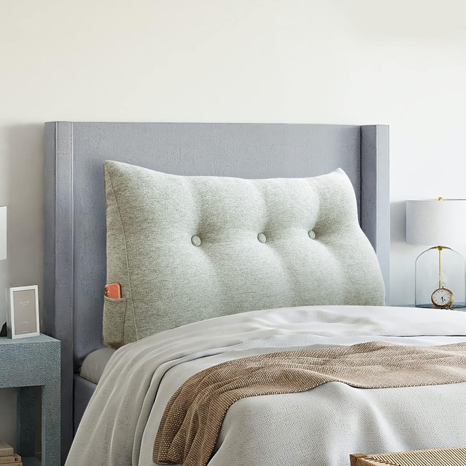 Triangular Headboard Wedge Pillow Daybed Pillows Bed Headboard Pillow ...