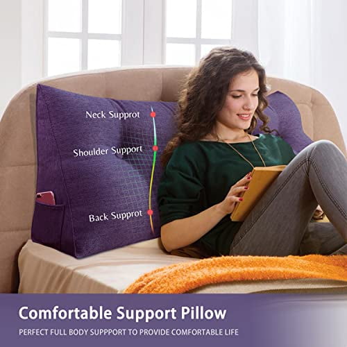 Triangular Headboard Wedge Pillow Daybed Pillows Bed Headboard Pillow ...