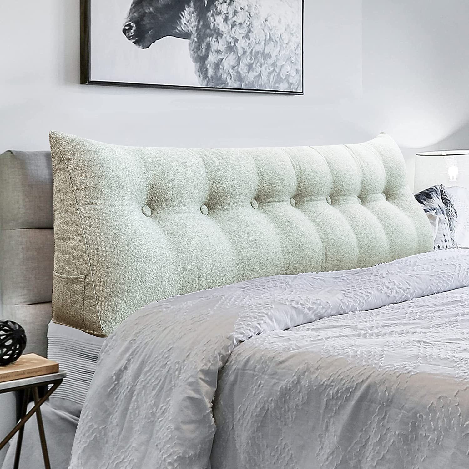 Triangular Headboard Wedge Pillow Daybed Pillows Bed Headboard Pillow ...