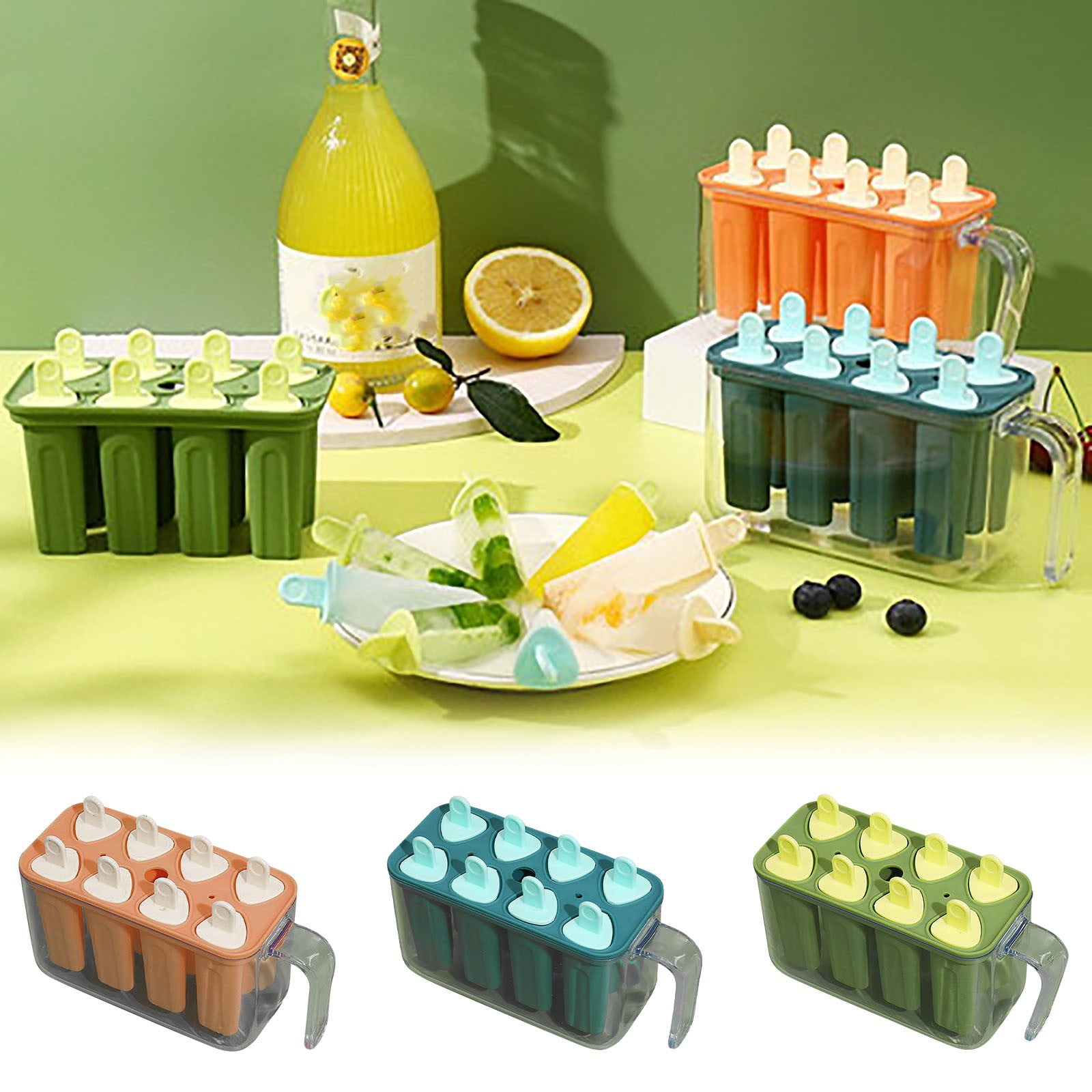 Triangular Ice Cube Tray 8-Grid | Easy Release Food-Grade Mold | Leak ...