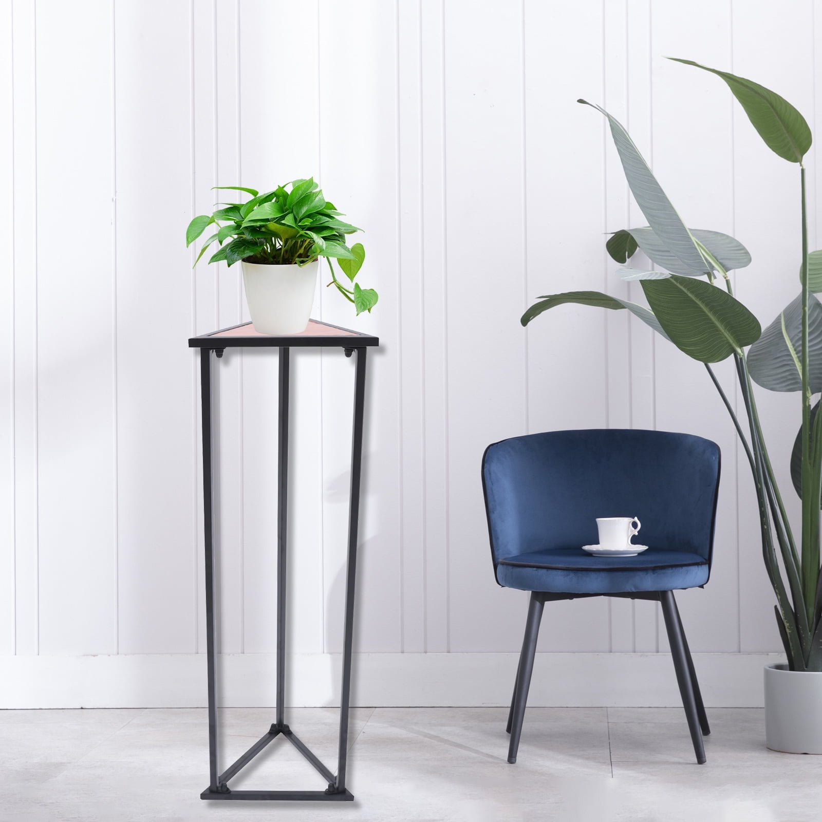 Triangular Iron Plant Stand Shelves, Flower Pot Stand Planter for ...