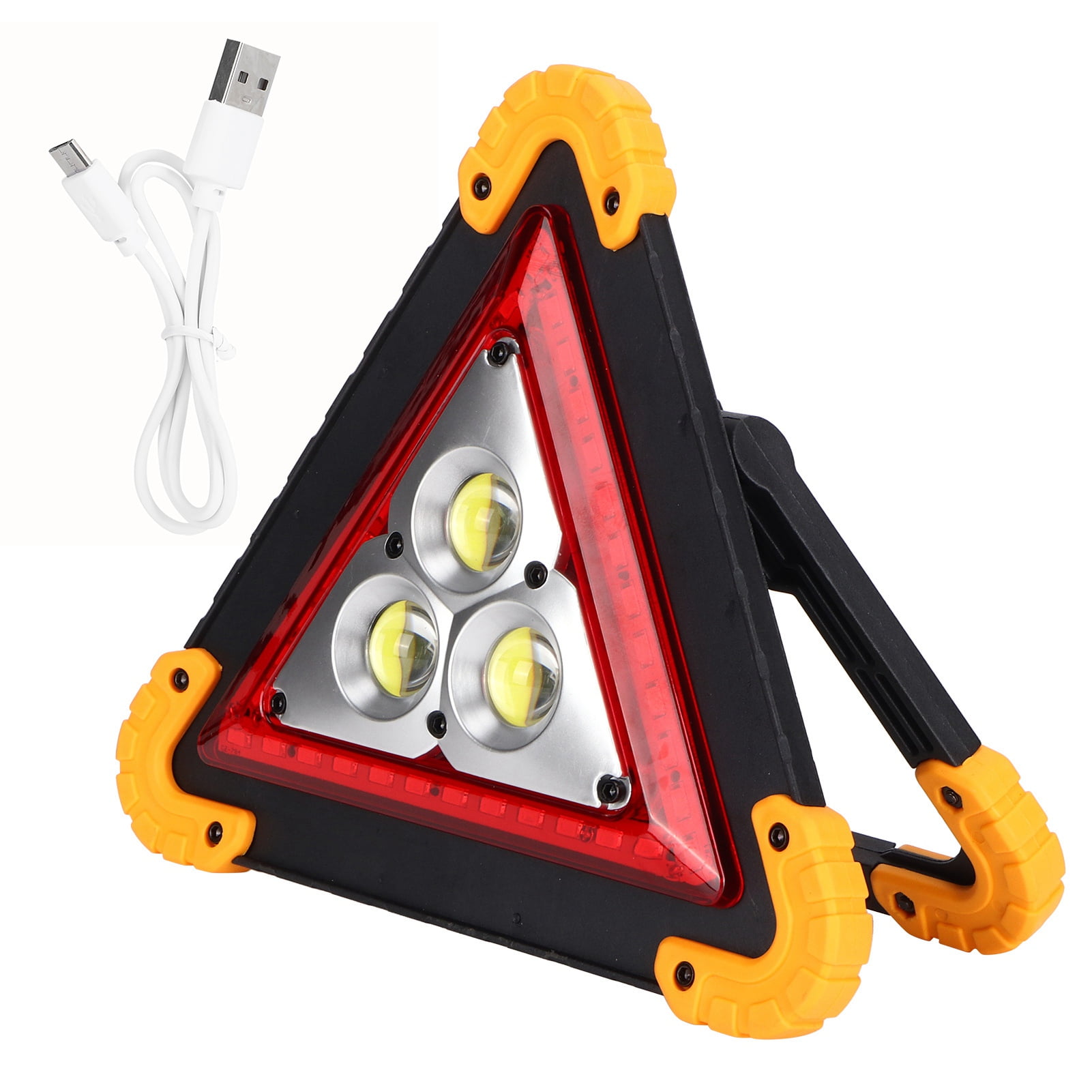 Triangular LED Work Light USB Rechargeable COB Flood Light for Outdoor ...