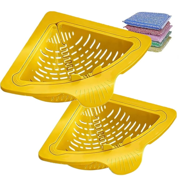 Triangular Magnetic Corner Sink Strainer Basket – Twist-Open Bottom ...