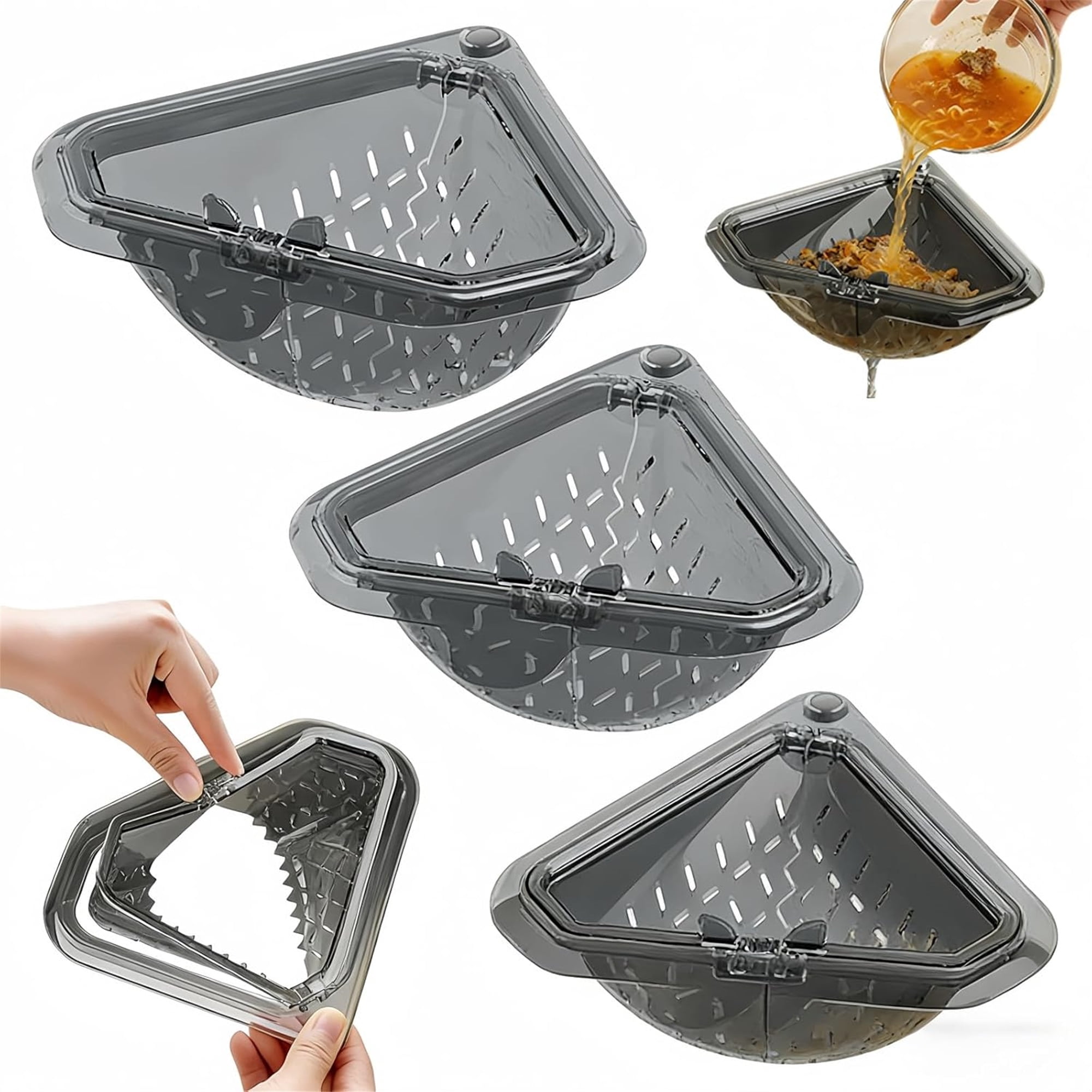 Triangular Magnetic Drain Basket, Magnetic Drainage & Filter Basket ...