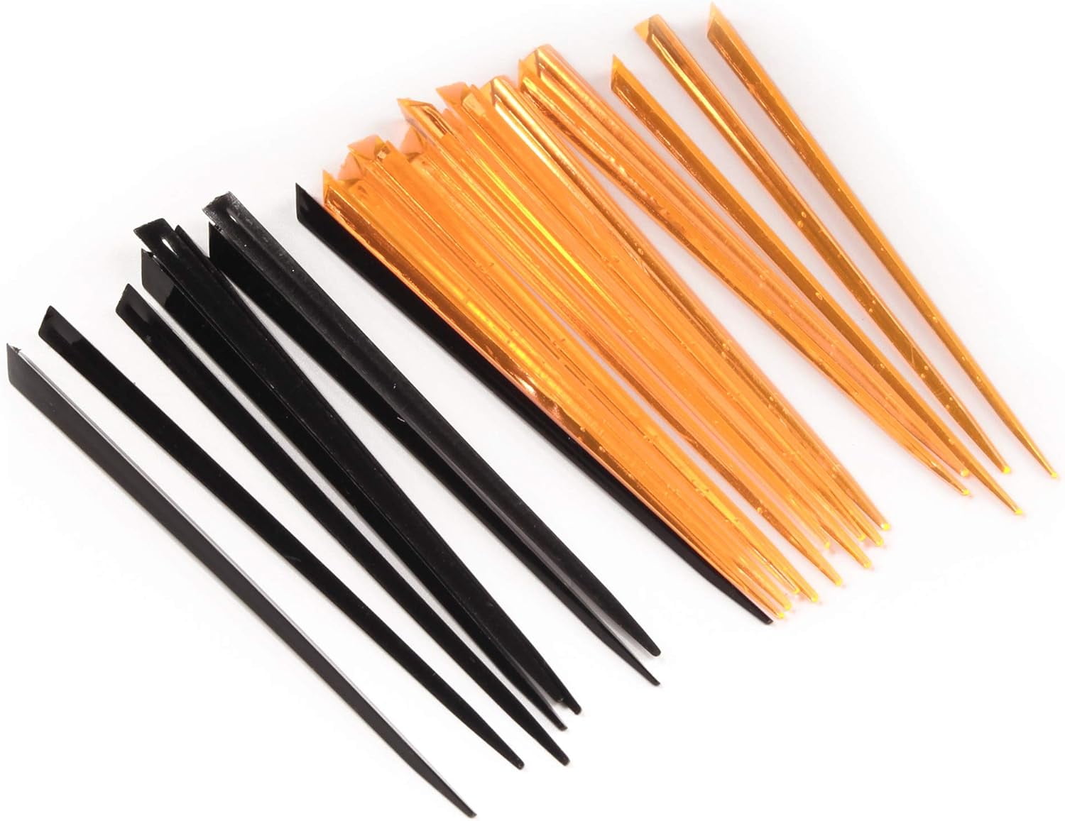 Triangular Prism End Plastic Food and Drinks Picks Skewers Colors - 3.5 ...