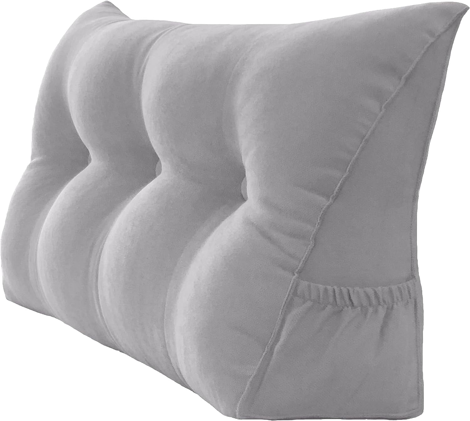 Triangular Reading Bed Rest Pillow Large Bolster Cushion Headboard ...