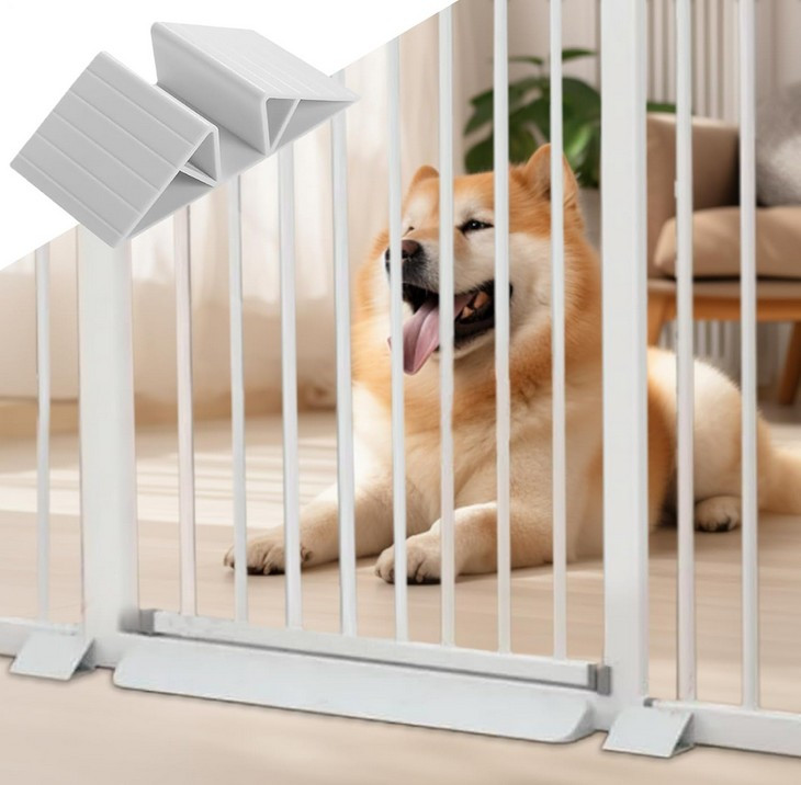 Triangular Reinforced Base Pet Enclosure Fixator, Secure Pet Enclosure ...