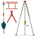 Triangular Rescue Tripod Kit: Confined Space Solution, 1200 lbs Winch ...