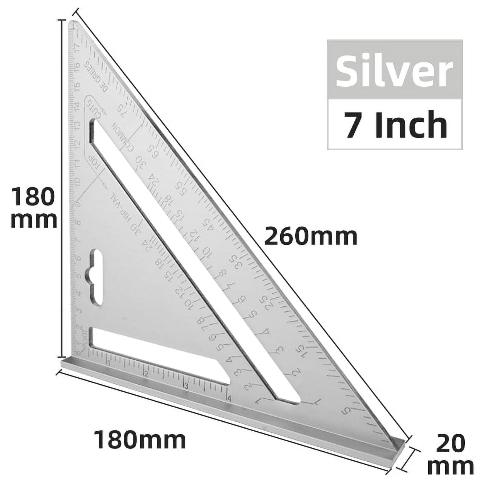 Triangular Ruler Triangle Ruler Protractor Square Ruler Aluminum Alloy ...